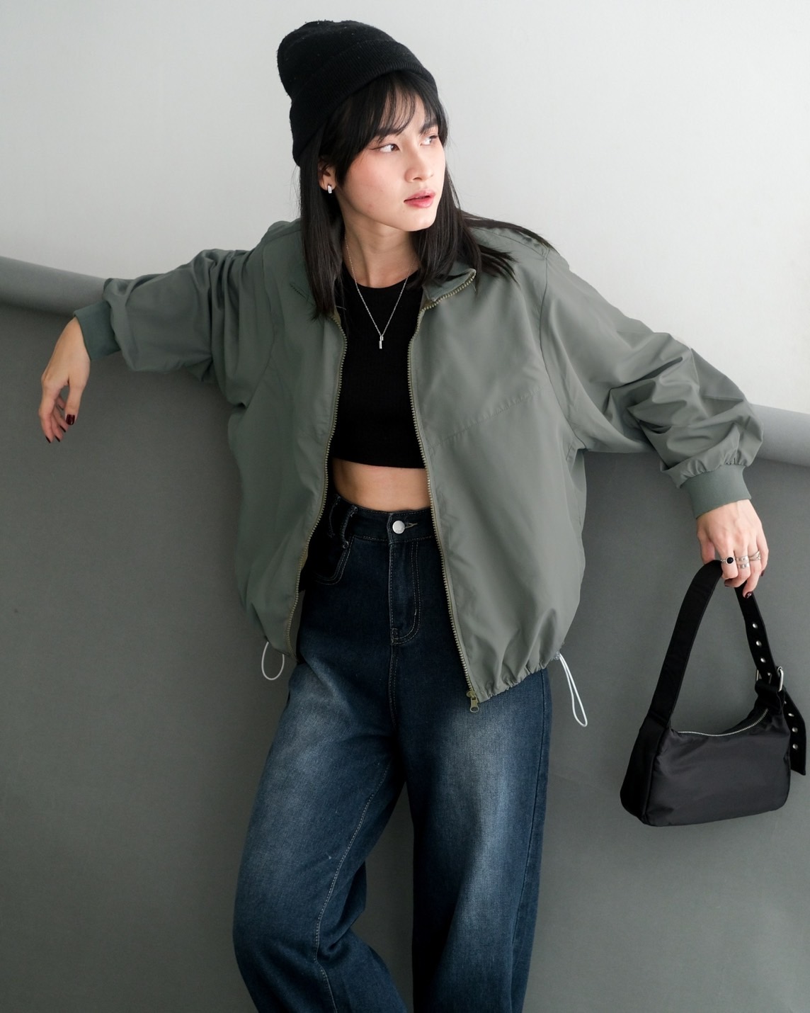 Clea Jacket Kode J014 Sage Green - RUBYLICIOUS