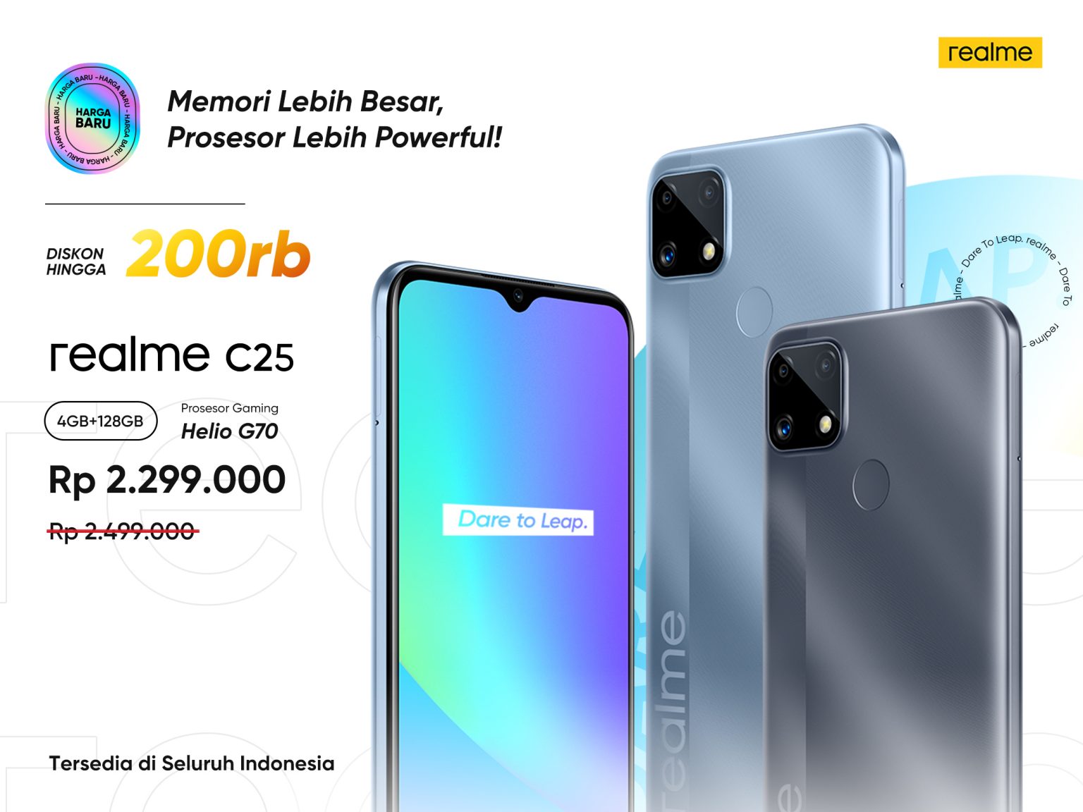 Harga Baru realme C25 Kini Hadir dengan Kapasitas Penyimpanan Lebih ...