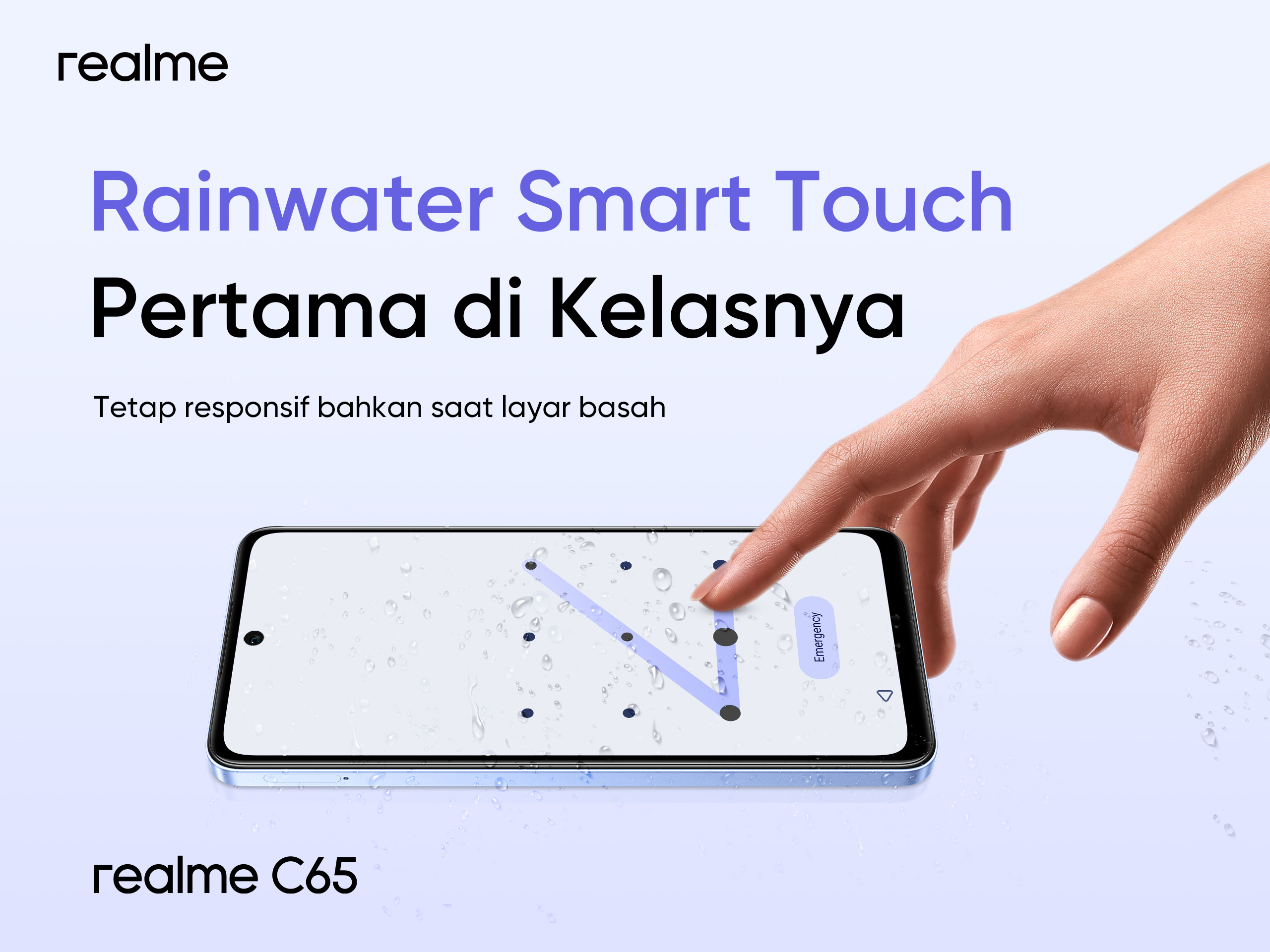 realme C65 Hadirkan Teknologi Rainwater Smart Touch dan IP54 - Trendtech Indonesia